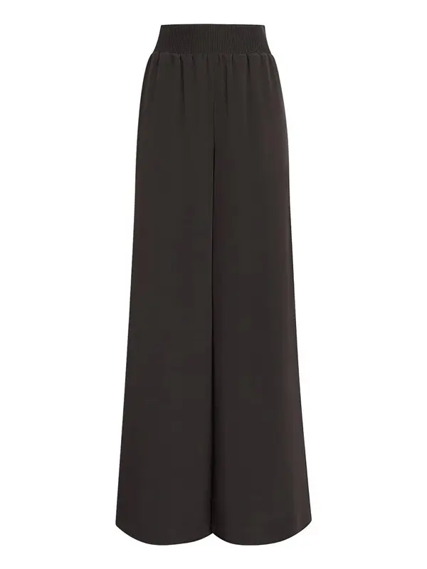 JOSEPH Nour Wide-leg Trousers - Brown