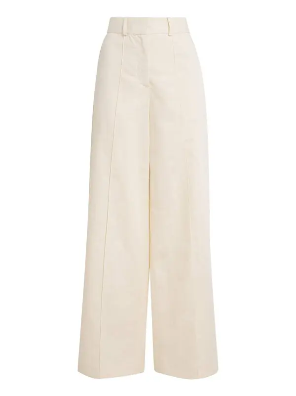 JOSEPH Cotton-linen Jnane Trousers - Beige