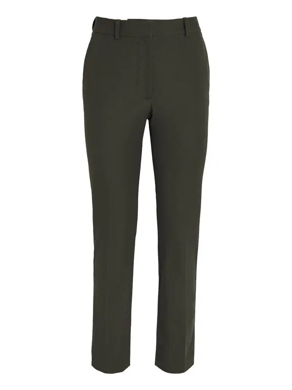 JOSEPH Stretch-gabardine Tafira Trousers - Green