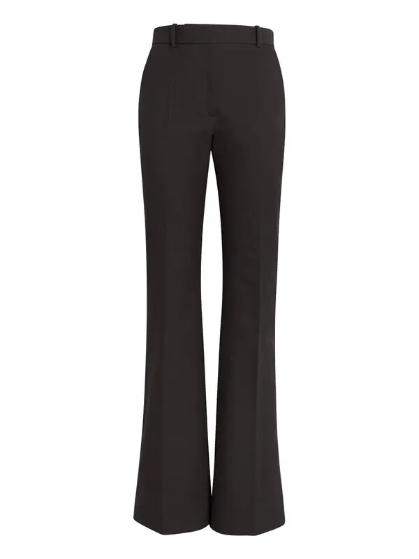 JOSEPH Stretch-gabardine Tafira Flared Trousers - Brown
