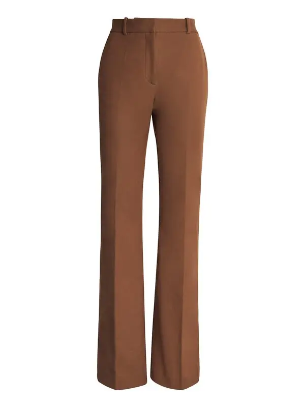 JOSEPH Gabardine Tafira Trousers - Brown