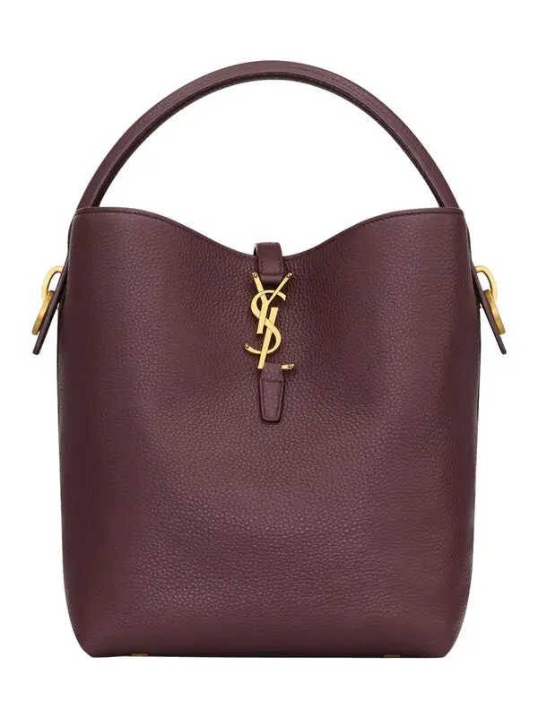 Saint Laurent Le 37 Bucket Bag - Burgundy