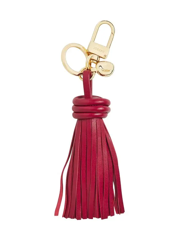 JOSEPH Leather Keyring - Red