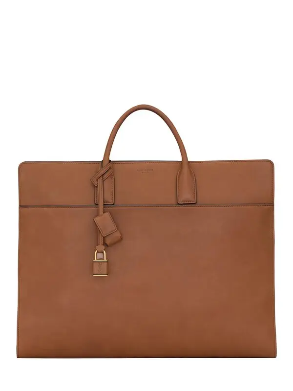 Saint Laurent Sac Du Jour Briefcase - Beige