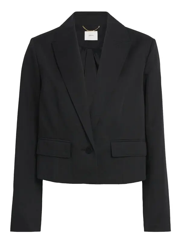 JOSEPH Cotton-linen Elias Jacket - Black