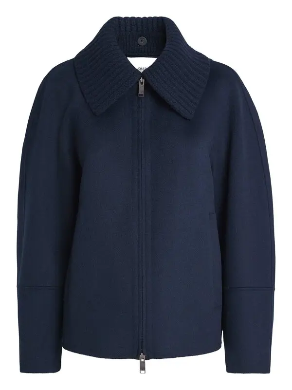 JOSEPH Wool-cashmere Cooksey Jacket - Blue