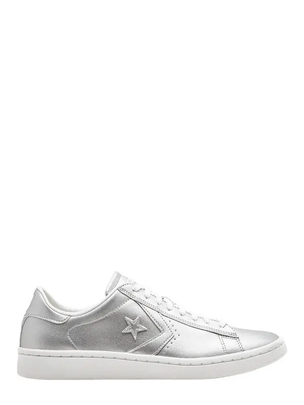 CONVERSE Pro Leather Low Sneakers - Silver/white
