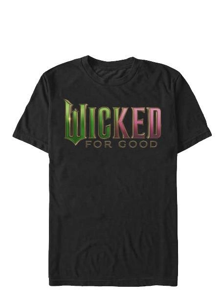WICKED: FOR GOOD Official Tonal Logo Short Sleeve Graphic T-shirt - Black