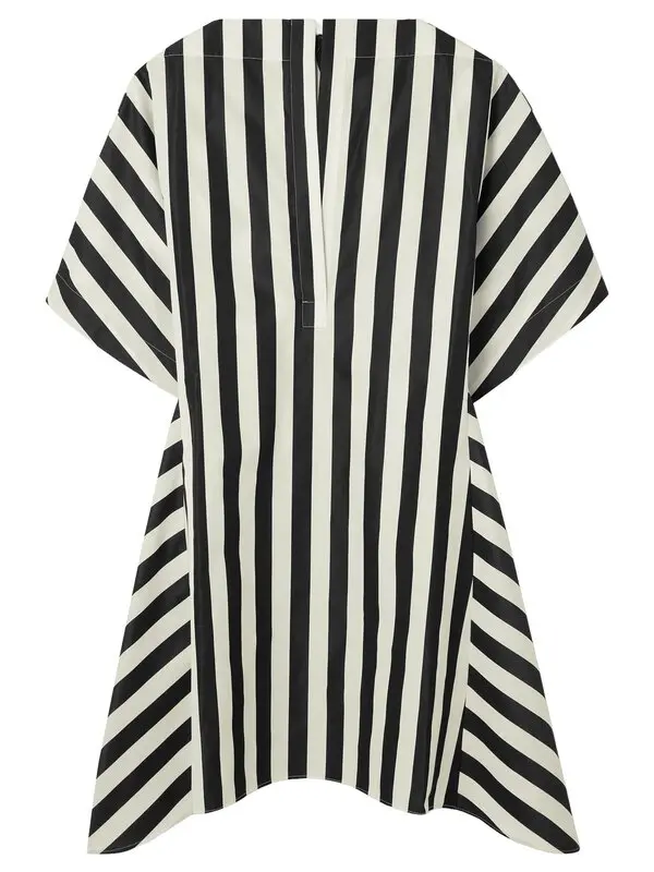 Jacquemus Moisson Striped Cotton And Silk-blend Midi Dress - Multi