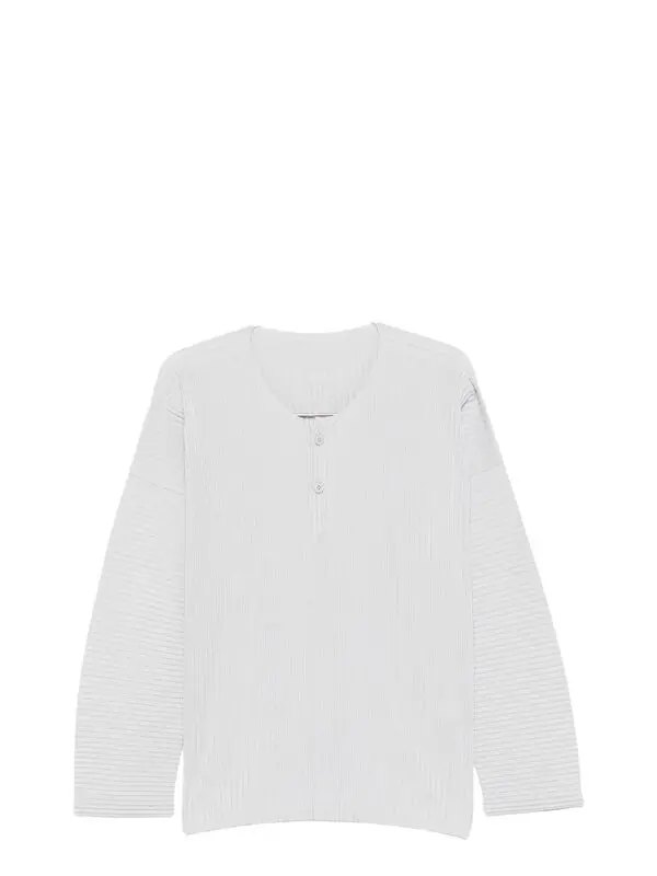 Issey Miyake Pleated Top - Grey