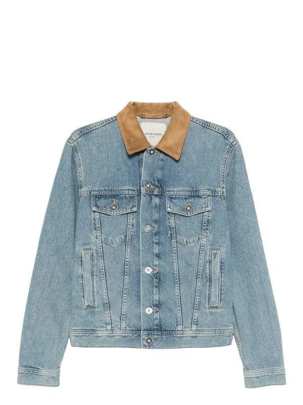 Jacob Cohen Denim Trucker Jacket - Sky Blue