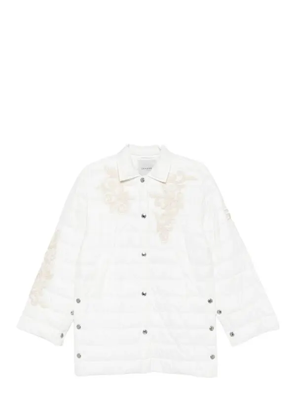 Ermanno Scervino Quilted Nylon Down Jacket - White