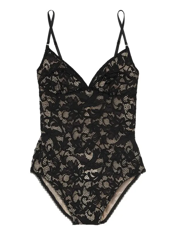 Zimmermann Corded Lace Bodysuit - Black