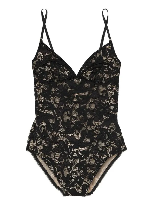 Zimmermann Corded Lace Bodysuit - Black