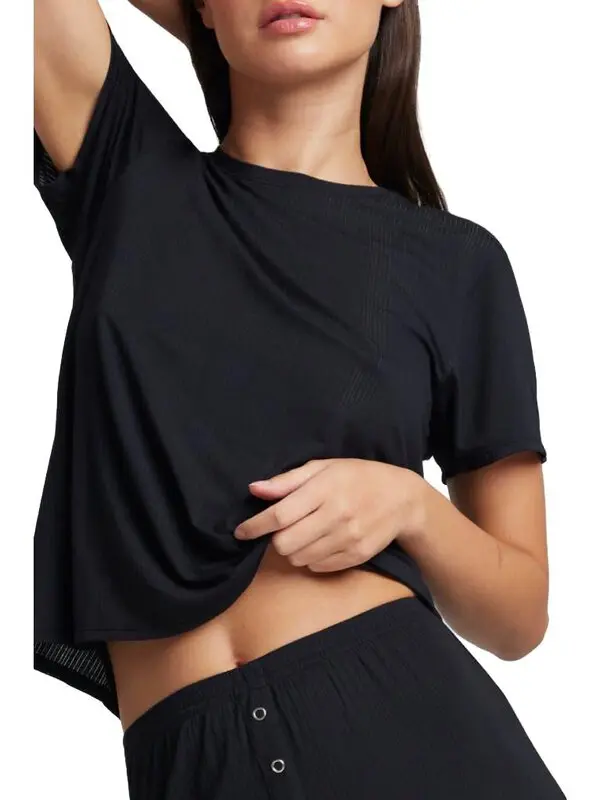 NEGATIVE UNDERWEAR Oversized Boyfriend Tee - Black