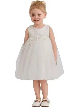 TULLEEN Ribbon Bloom Gown - White
