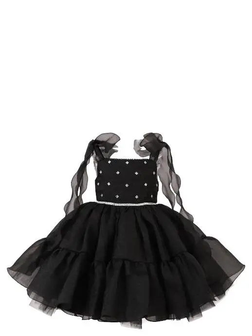 TULLEEN Ruffled Party Dress - Black