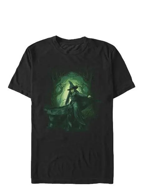 WICKED: FOR GOOD Wicked For Good Elphaba Green Forest Graphic T-shirt - Black