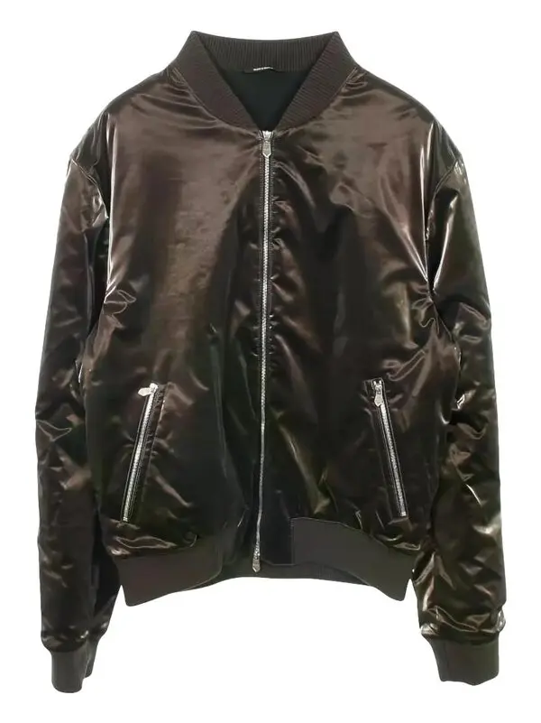 Hermès 2010s Zipped Bomber Jacket - Brown