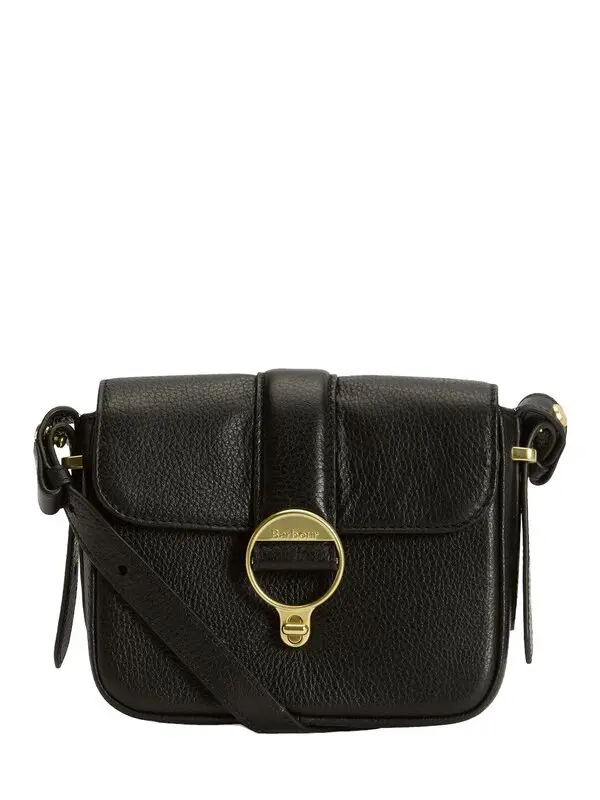 Barbour Leather Crossbody Bag - Black