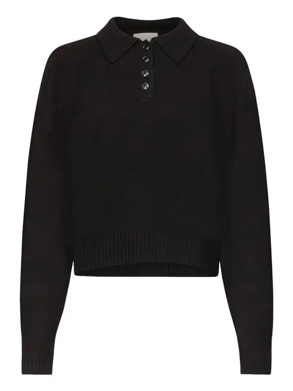 LOU LOU STUDIO Polo Shirt - Black