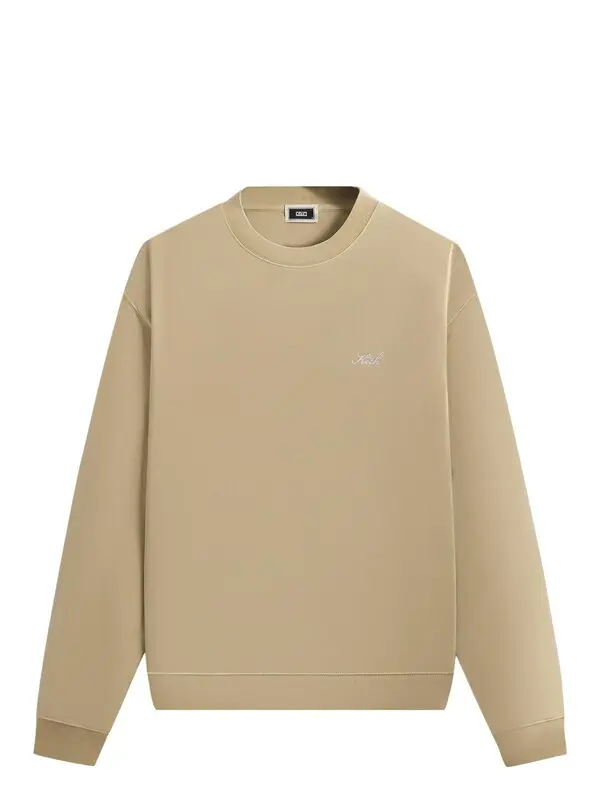 Kith Crystal Wash Interlock Vintage Crewneck - Tan