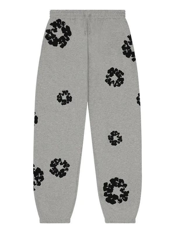 DENIM TEARS Cotton Wreath Sweatpants - Grey