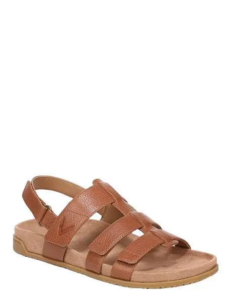 Vionic Leather Fisherman Slingback Sandals - Tan