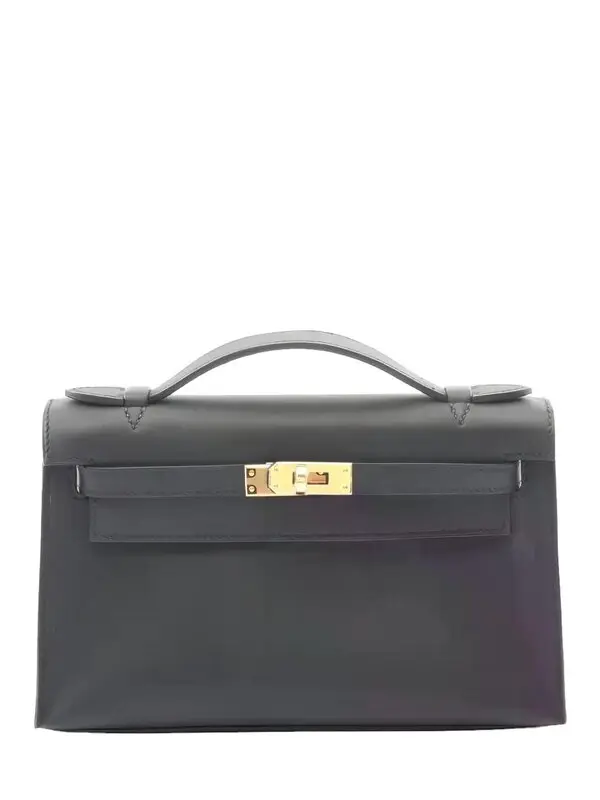 Hermès 2025 Pochette Kelly Top-handle Mini Bag - Black