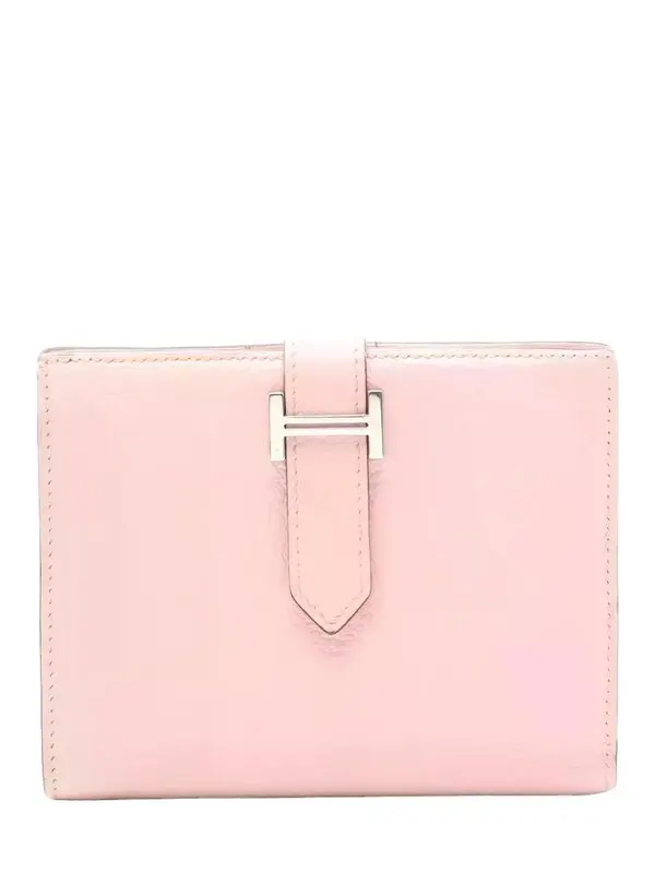 Hermès 2019 Bi-fold Leather Wallet - Pink