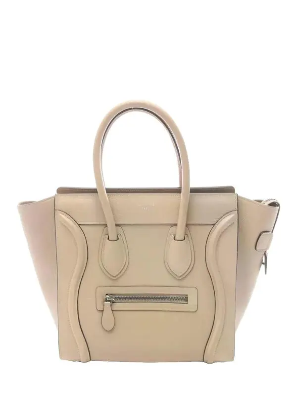 Celine 2000s Micro Leather Tote - Neutrals