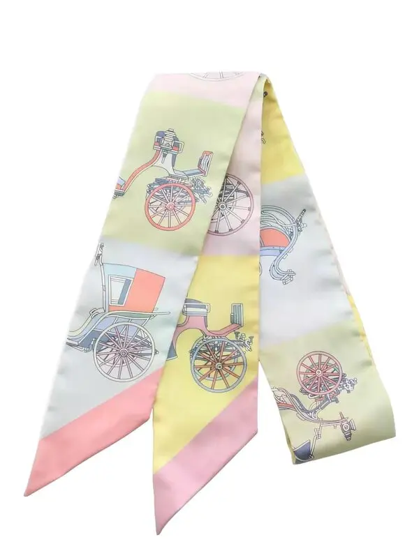 Hermès Printed Silk Tie - Yellow