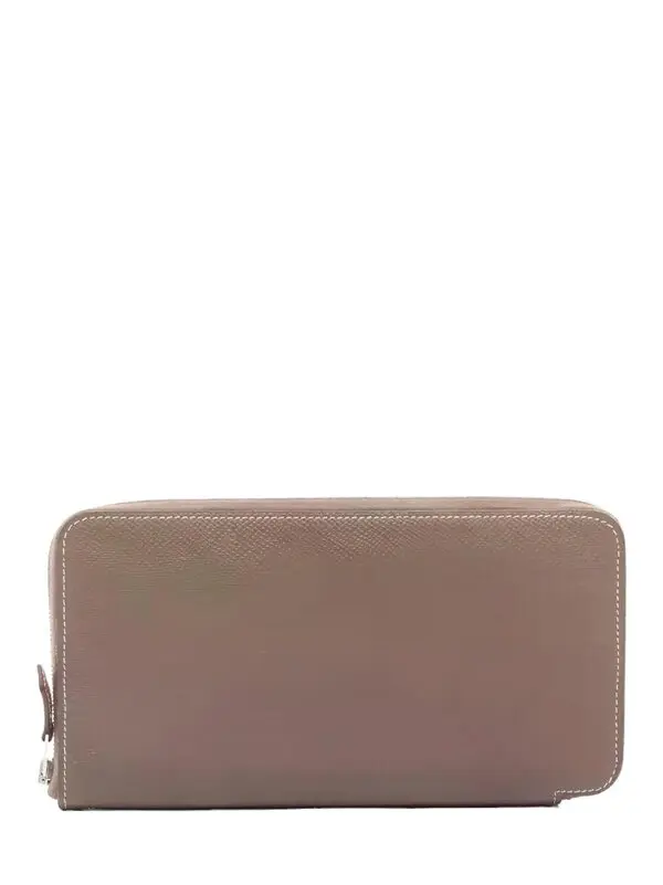 Hermès 2017 Azap Silk'in Étoupe Zip Wallet - Neutrals