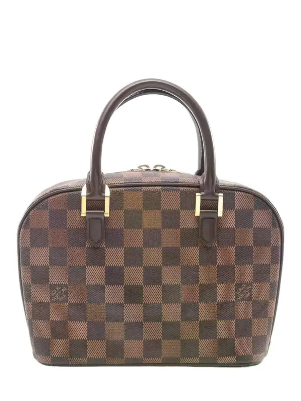 LOUIS VUITTON 2003 Checkered Handbag - Brown