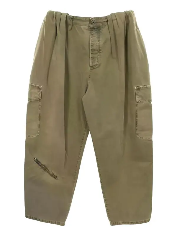 Loewe 2010s Denim Cargo Trousers - Green