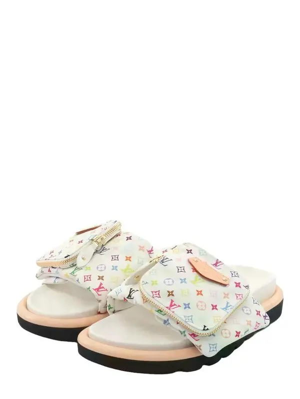 LOUIS VUITTON X Takashi Murakami Pool Pillow Sandals - White