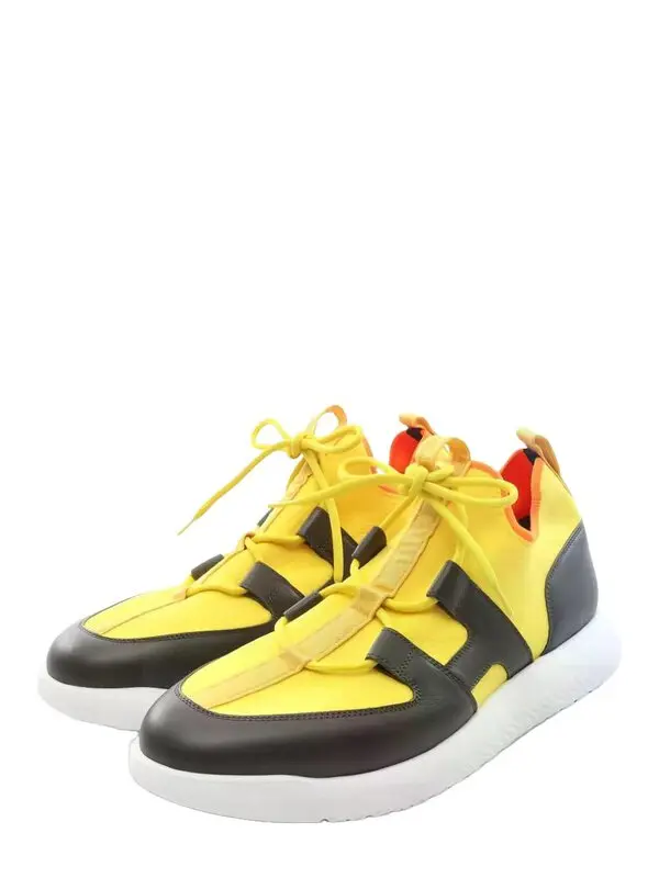 Hermès 1910s Duel Panelled Sneakers - Yellow