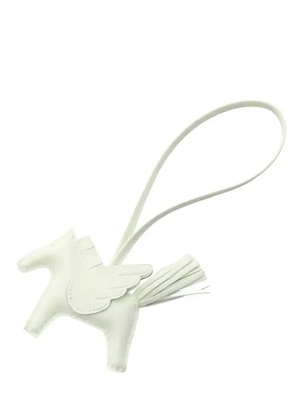 Hermès Pegasus Bag Charm - White