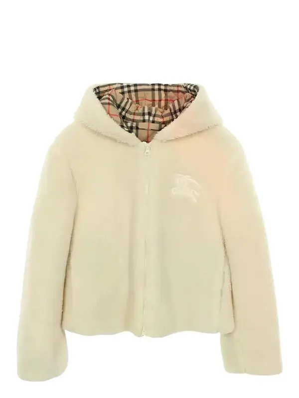 Burberry Austrel Boa Hooded Jacket - Neutrals