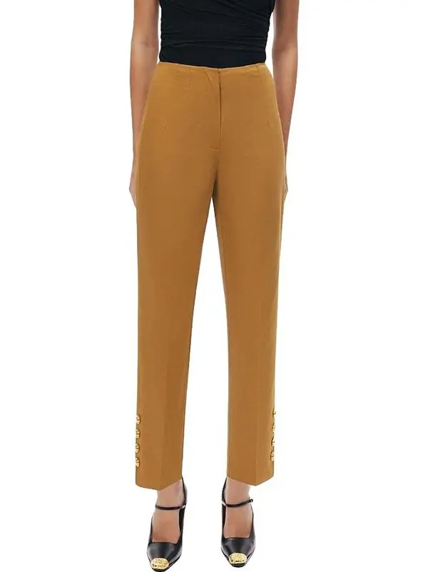 NOCTURNE Tailored Ankle-length Trousers - Camel