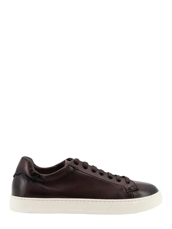 DOUCAL'S Morgan Leather Sneakers - Brown
