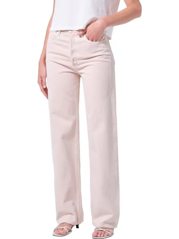 AGOLDE High-waisted Wide Leg Jeans - Foundation Pas
