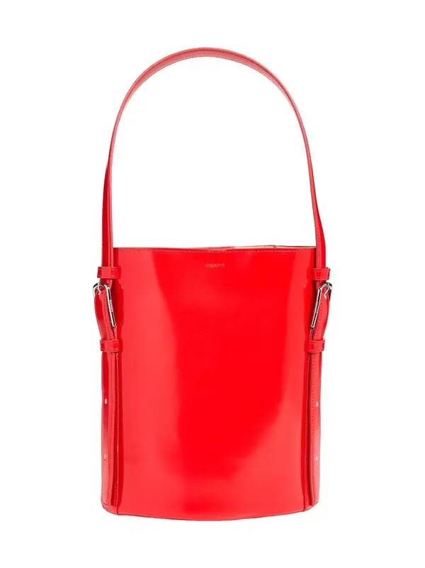 Coperni Ergonomic Leather Bucket Bag - Red Red