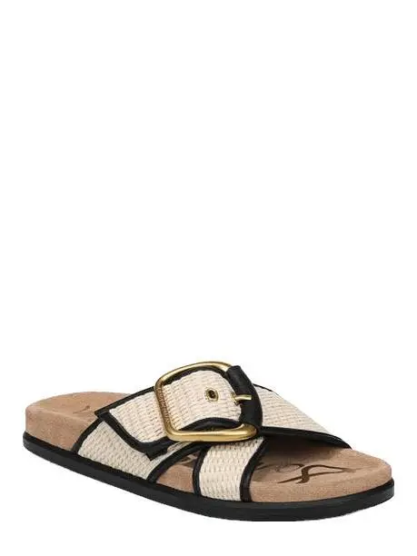 Sam Edelman Darla Slide Sandal - Linen/black