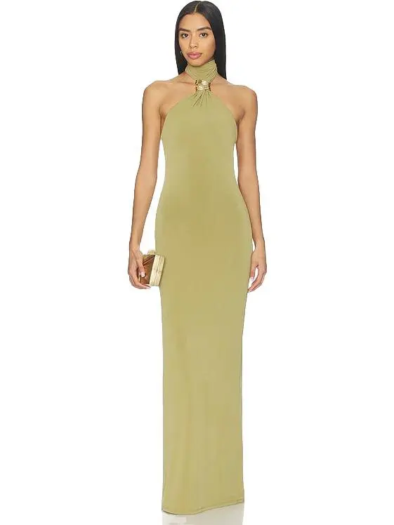 LOVERS AND FRIENDS Beila Maxi Dress - Olive Green