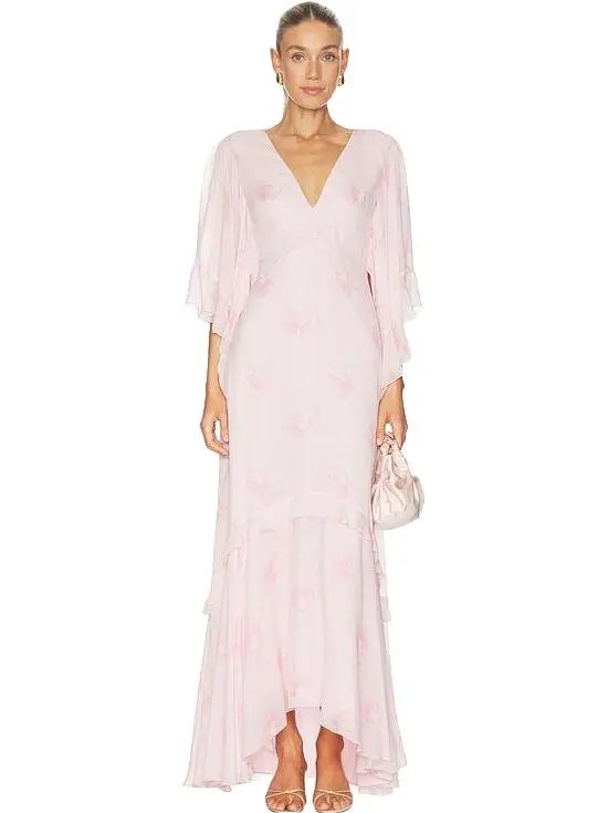 LoveShackFancy Brinley Dress - Cimarron Rose