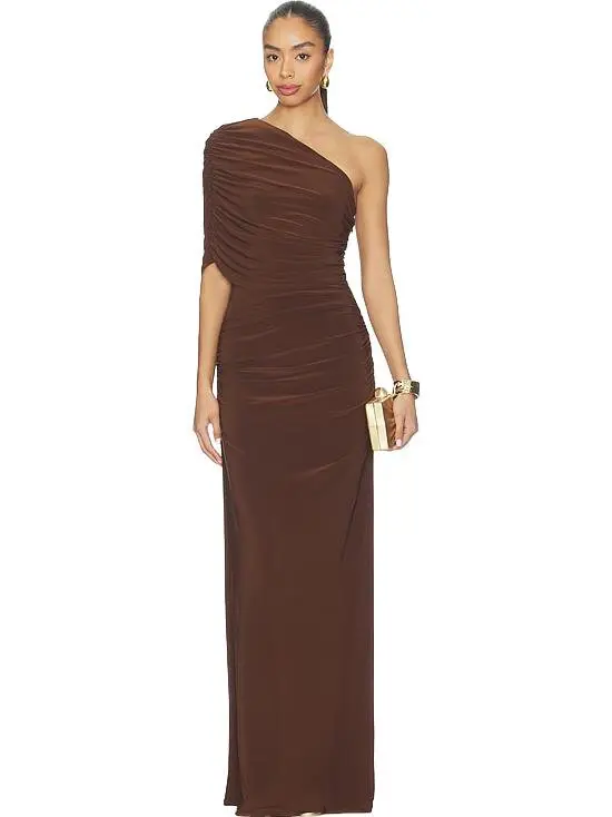 LOVERS AND FRIENDS Milani Gown - Dark Brown