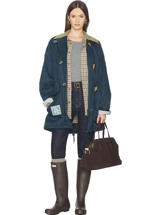 Free People X We The Free Captains Jacket - Navy Combo