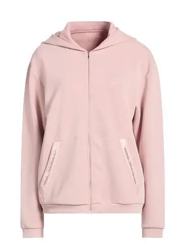 EA7 Embellished Zip-up Hoodie - Pink
