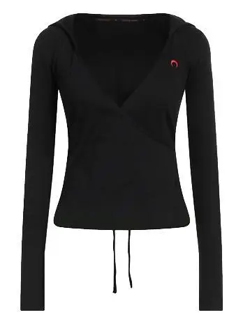 MARINE SERRE Wrap Cardigan - Black